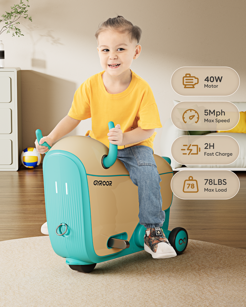 Gyroor GNU Kids Ride-On Car, 14L Storage (Ages 4–9) | GYROOR