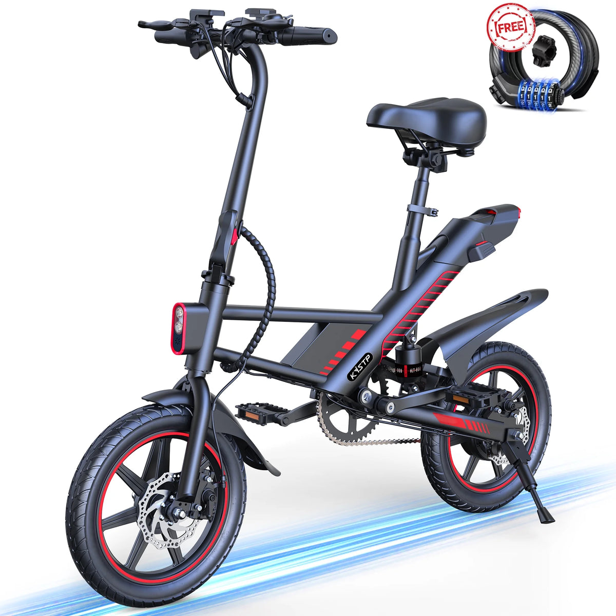 C3 Electric Bike For Adults 28-38 Long Range with 14‘’ Tires | GYROOR