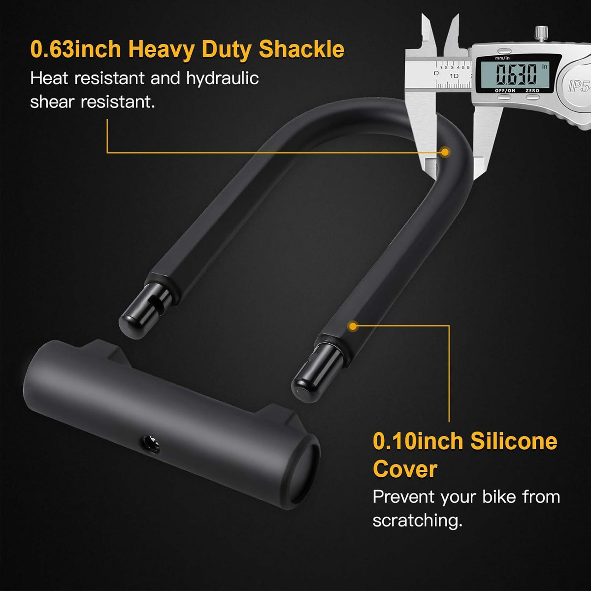 HeavyDuty Anti Theft Secure Combination EBike/Escooter U Lock | GYROOR